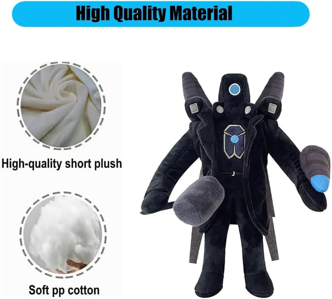 Amanhand Toilet Titan Speaker Man Figure Plush, 25cm Upgrade Titan ...