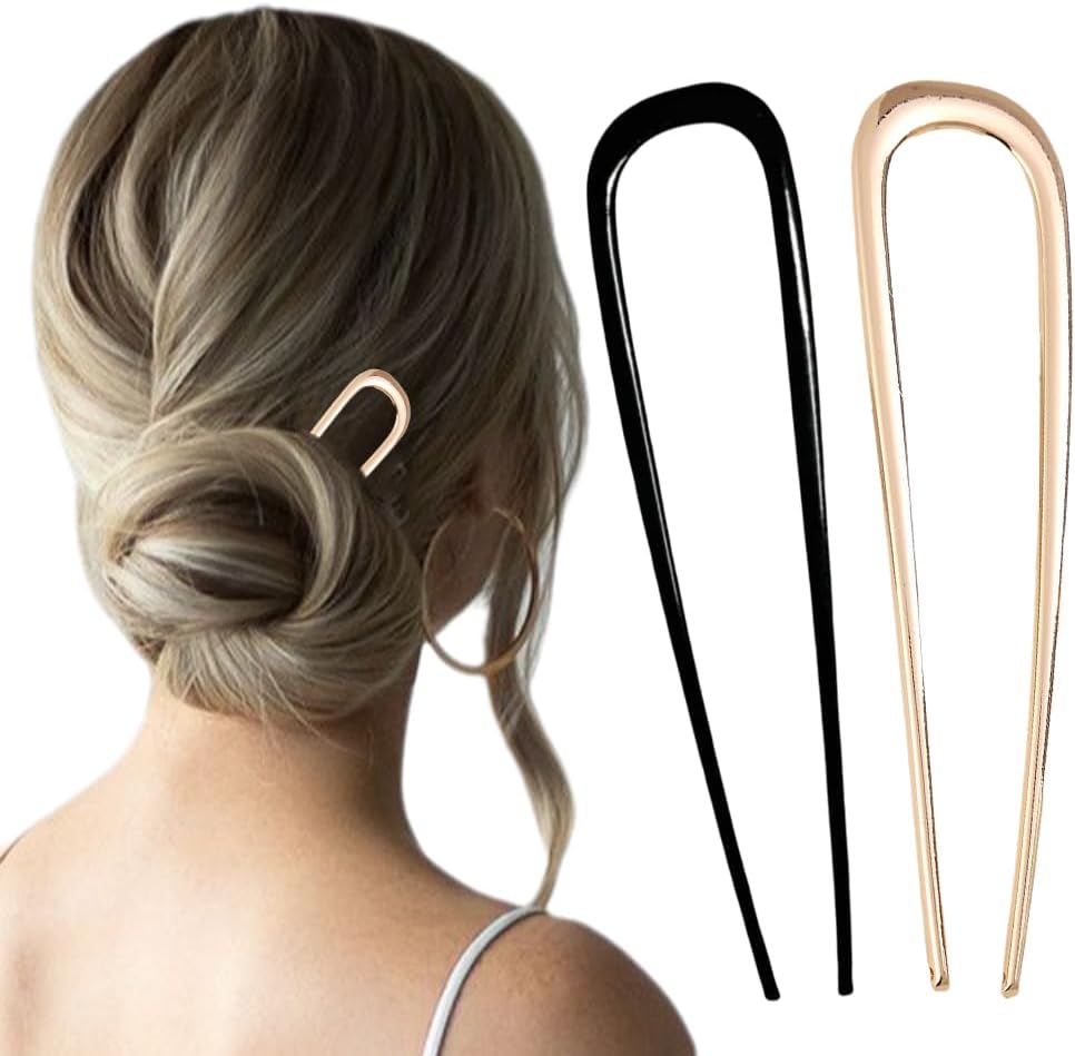 Amazon.com : 6Pcs French Hair Clips, U Shaped French Hair Pin Retro ...