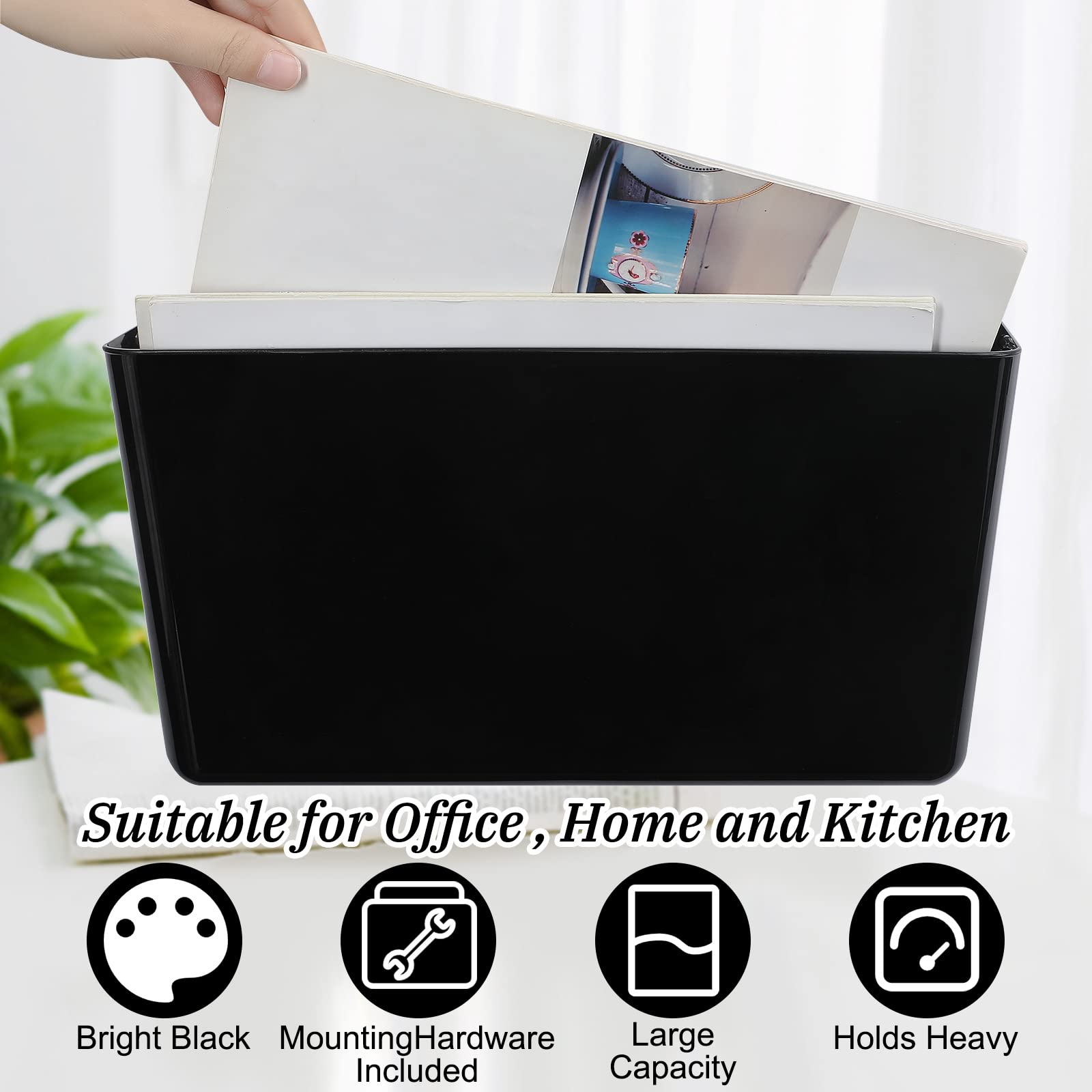 Plastic Wall Pocket Holder Colarr 8-Pack Plastic – Single Pocket Wall ...