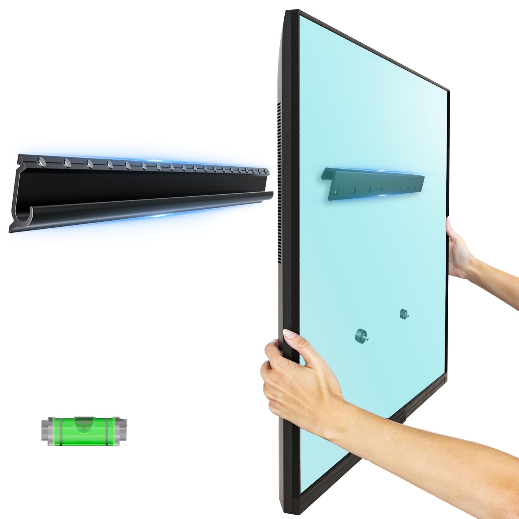 Amazon.com: No Stud TV Wall Mount, No Drill TV Bracket for Most 12-55 ...