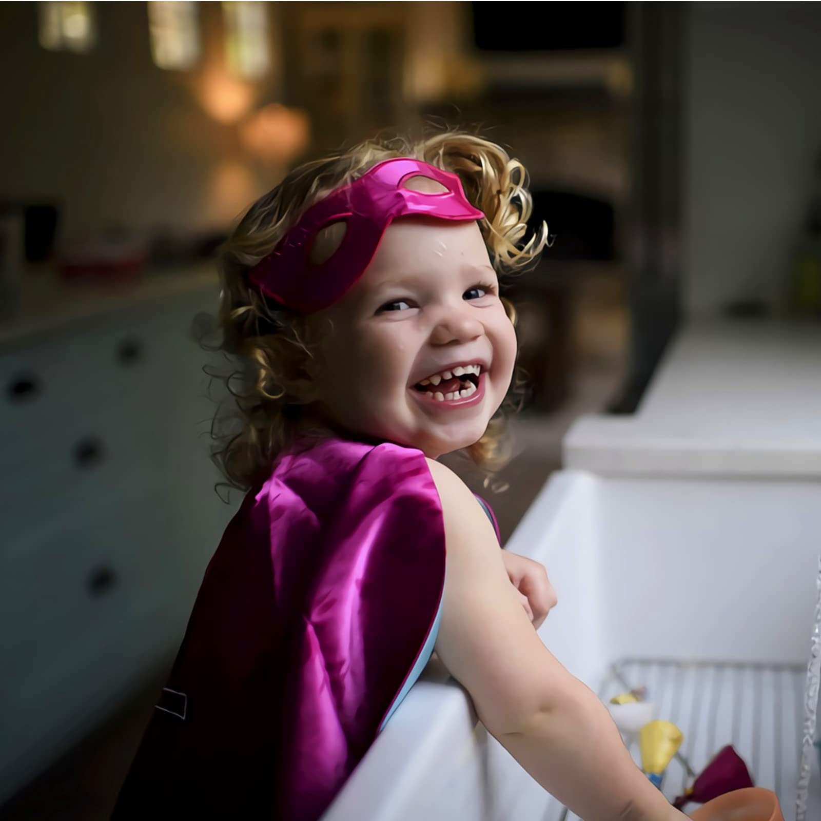 Snapklik.com : RWAENN Superhero Capes And Mask For KidsSuperhero ...