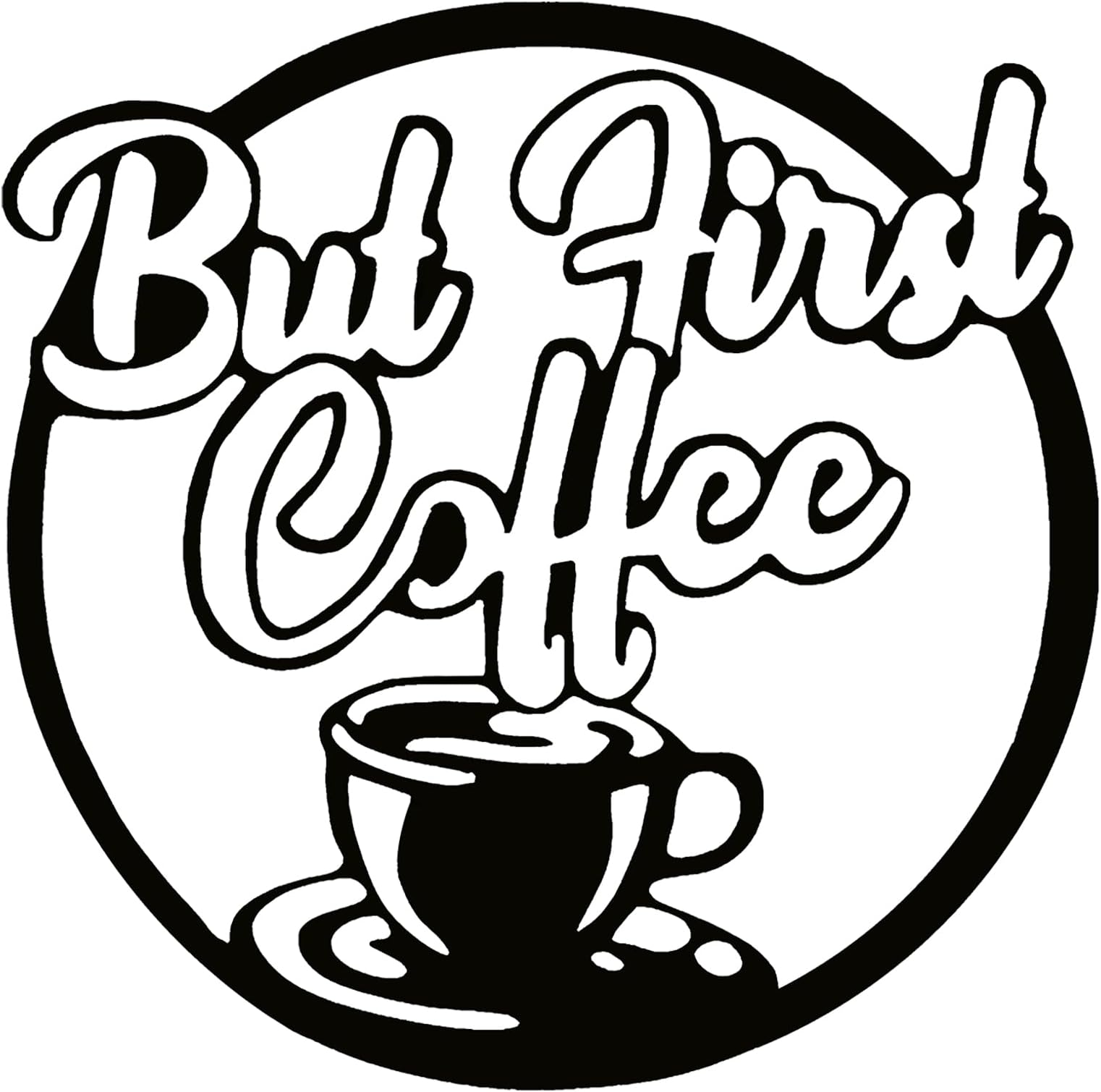 Amazon.com : Coffee Metal Wall Decor Coffee Letter Wall Art Black ...