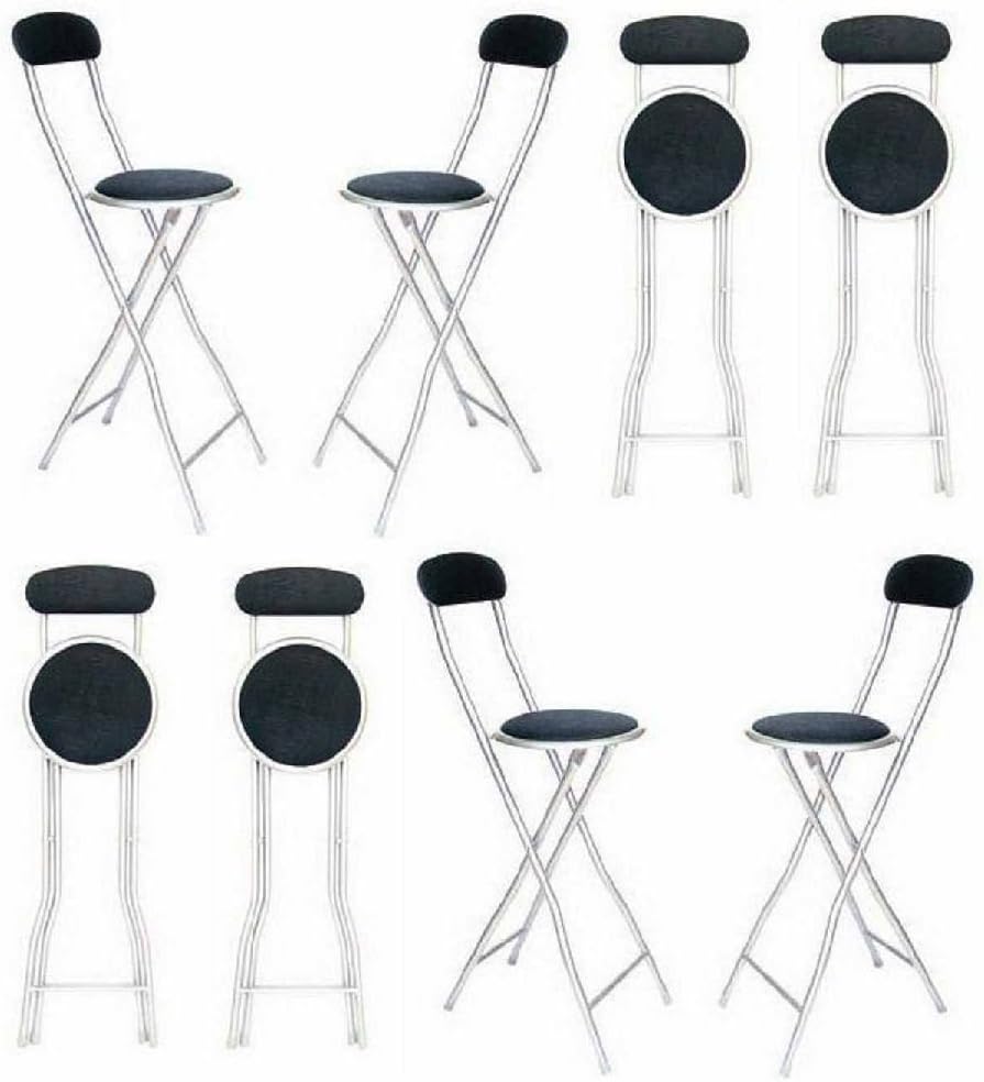 HOMION Folding Breakfast Chair Wooden Bar Stool with Rubber Covered ...