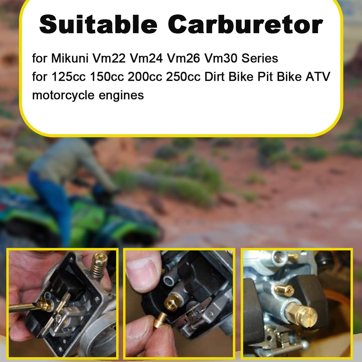 Main Jet Kit Vm22 Vm24 Vm26 88 To 150 For Dirt Bike Atv Carburetor Main ...