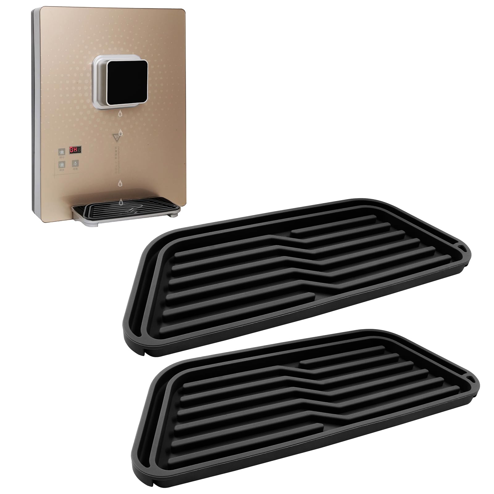 Amazon.com: Waziaqoc 2 Pcs Refrigerator Drip Tray, Drip Catcher for ...