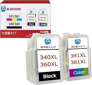 Amazon.co.jp: BC-340 / BC-360 BC-341 / BC-361 キャノン 用 インク 360 361 BC-360XL BC-361XL 詰め替えインク 340XL ...