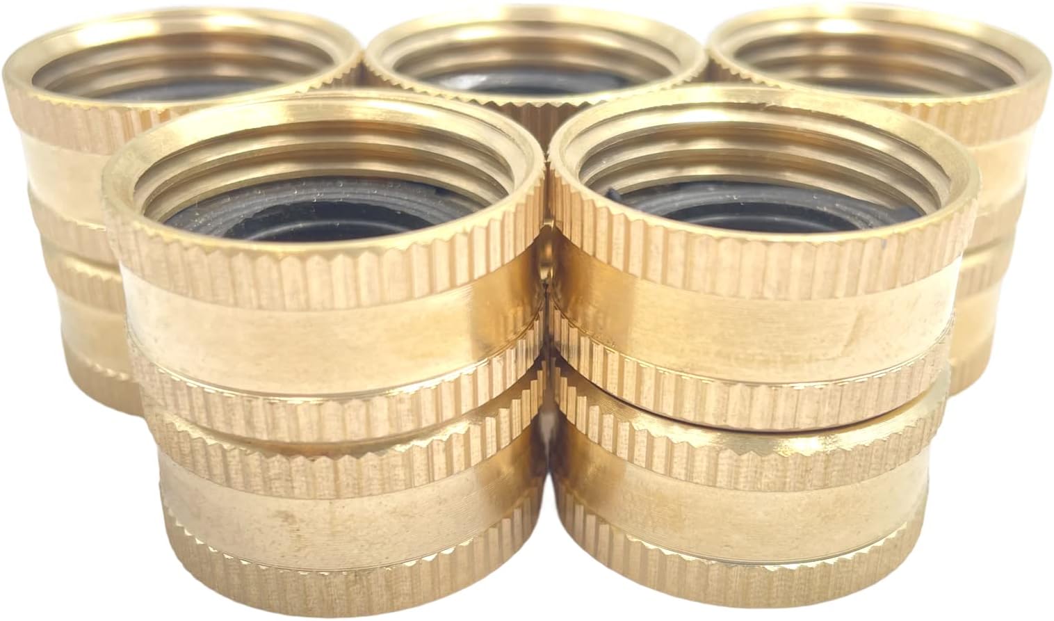 Amazon.com : 5 Pcs 3/4”GHT Female X 3/4”GHT Female Solid Brass Swivel ...