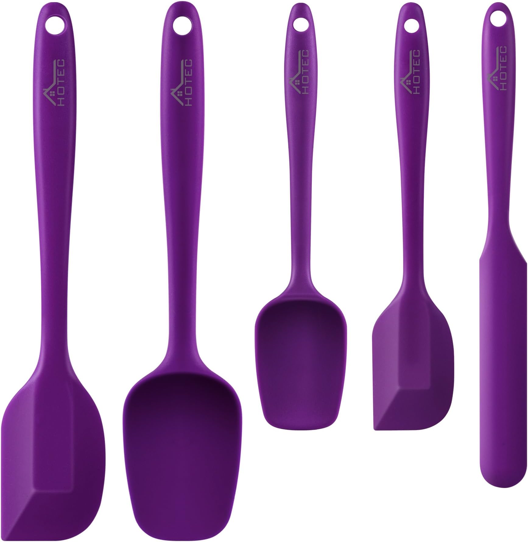 Amazon.com: Chef Craft Premium Silicone Spoon Spatula, 11.5", Purple ...