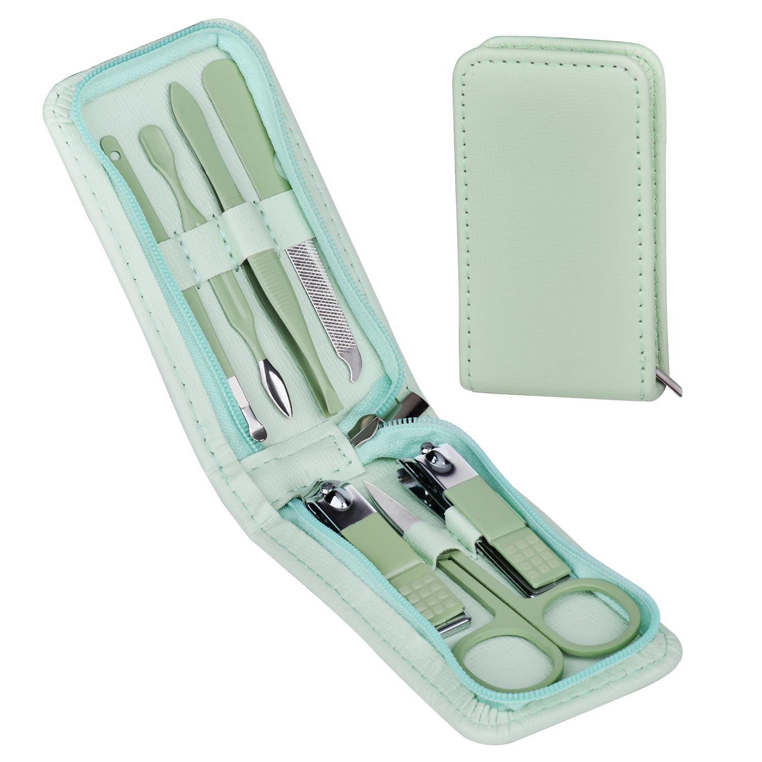 Amazon.com : 7 Pcs Manicure Set Stainless Steel Nail Clippers Kit, Nail ...