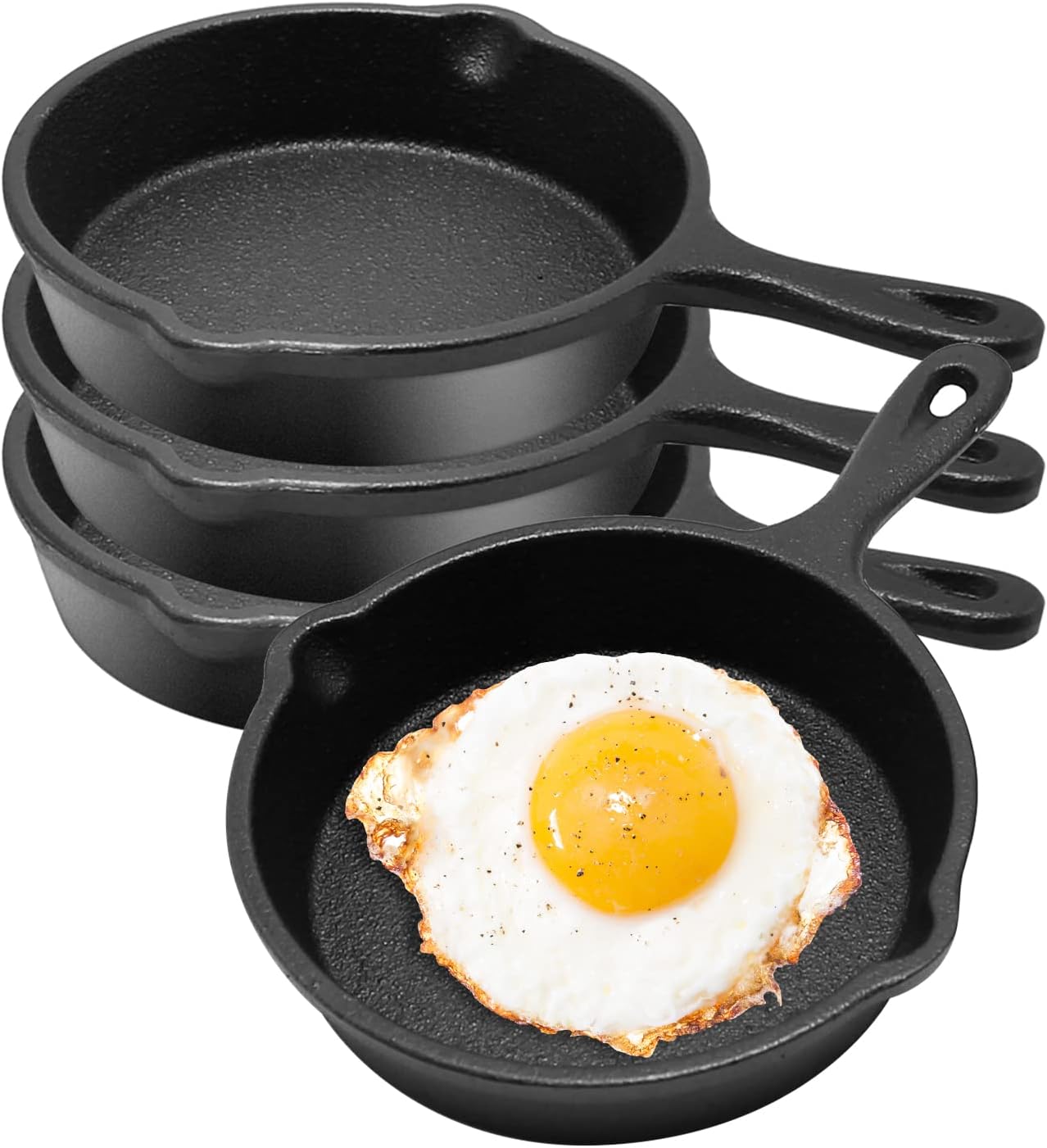 Amazon.com: DUZFOREI Mini Cast Iron Skillet, Small Black Cast Iron ...