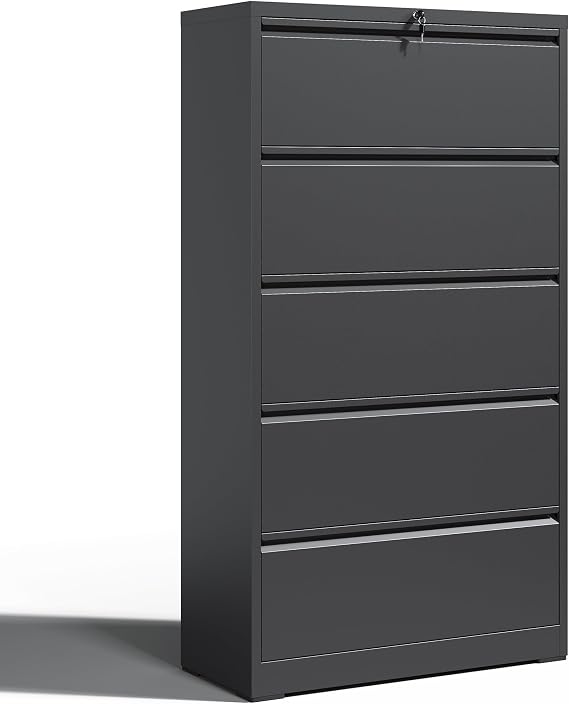 Amazon.com: OPTYMIRA 5 Drawer Lateral File Cabinet with Lock,Heavy Duty ...