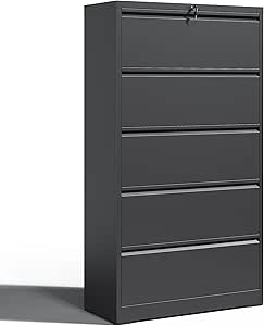 Amazon.com: OPTYMIRA Locking Filing Cabinet with 5 Drawer Heavy Duty ...
