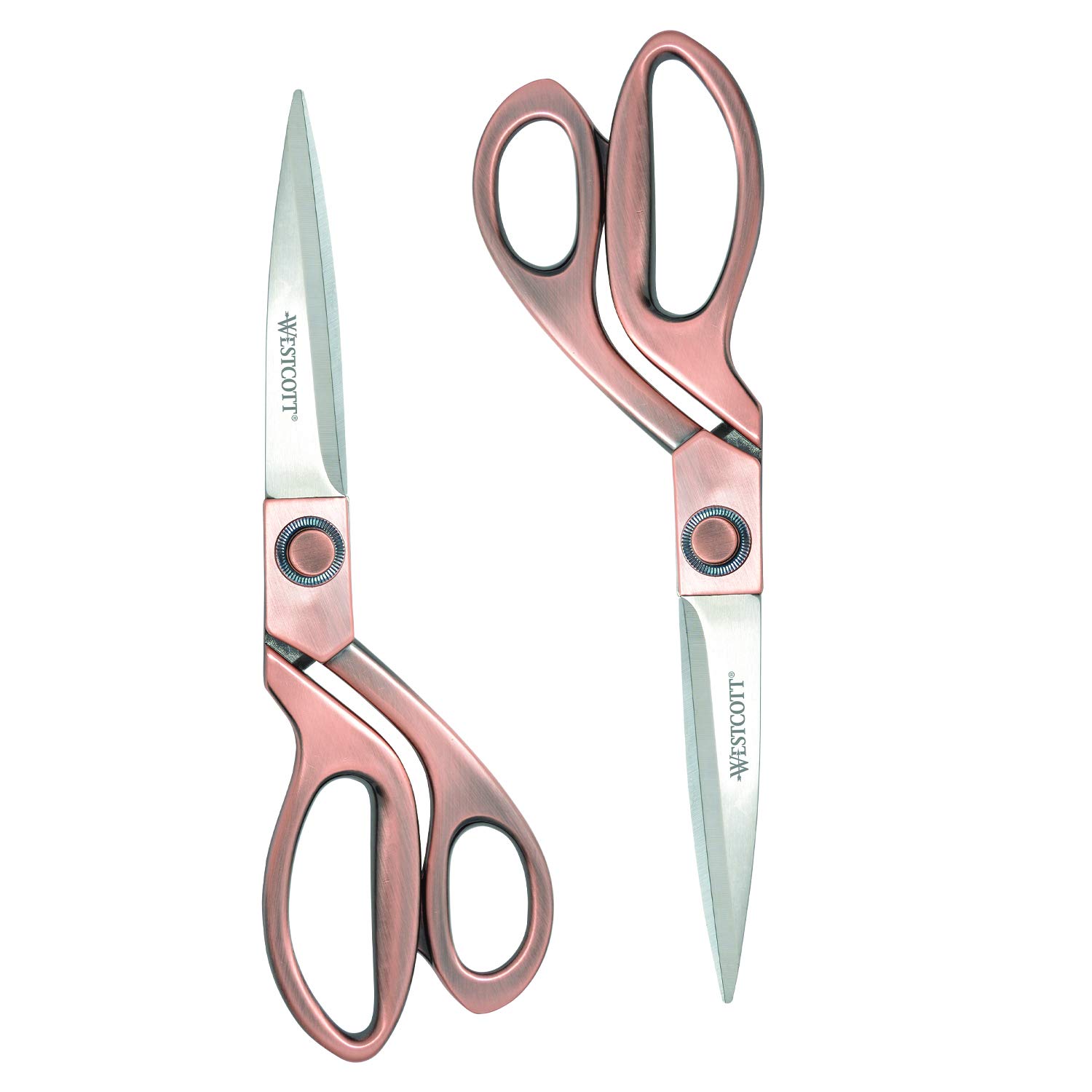 Amazon.com: Westcott 8" Bent Stainless Steel Copper-Finish Scissors For ...