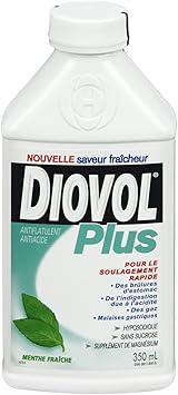 Diovol Fast-Acting Antacids Plus Suspension - Mint Relief