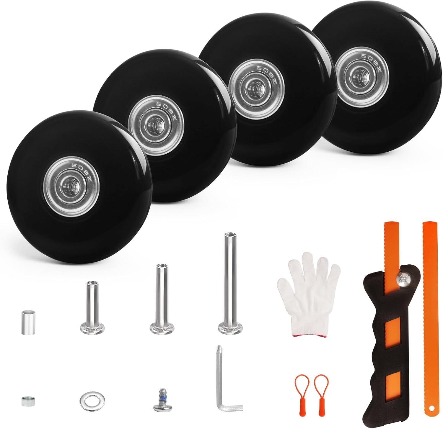 Amazon.com: Luggage Wheels Replacement Set 4PC Diameter 2in/50mm ...