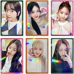 Amazon.com : Zomanon KPOP IVE 6Pcs/Set HD Photocards Double Sides LOMO Cards Wonyoung Leeseo REI ...