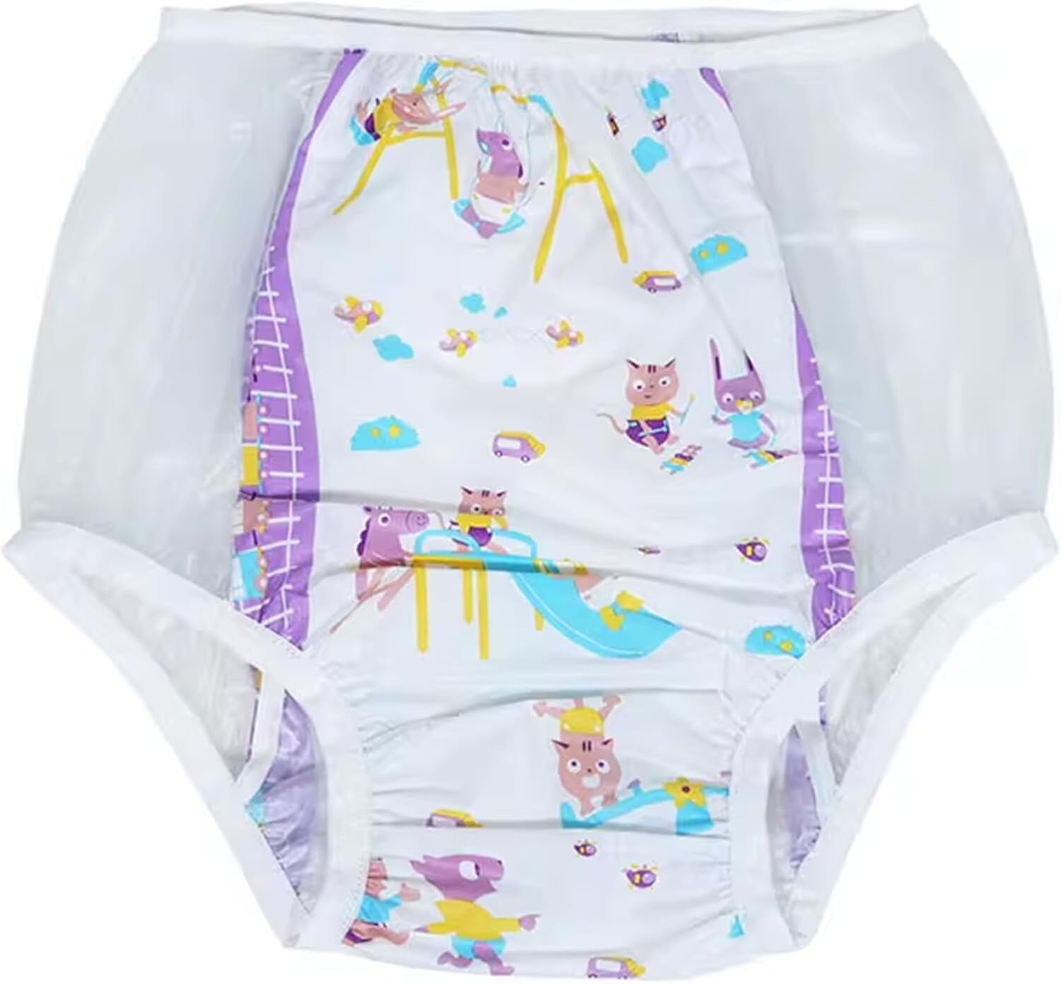 Amazon.com: Adult Plastic Diaper Cover Vinyl Waterproof Pull-On-Cover ...