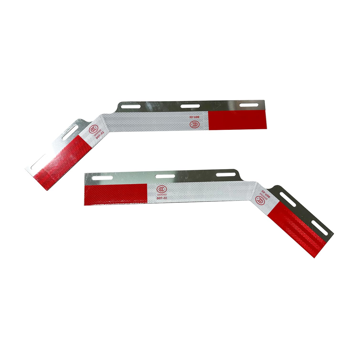 Amazon.com: IBESTWOLF 2PCS Mud Flap Angled Aluminum Reflector Strips ...