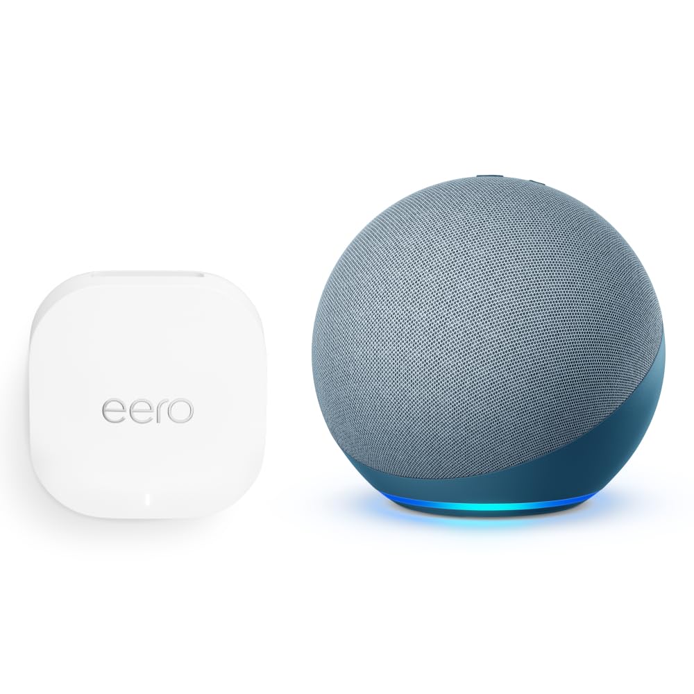 Amazon eero 6+ dual-band mesh Wi-Fi 6 router + Echo (4th Gen) Twilight ...