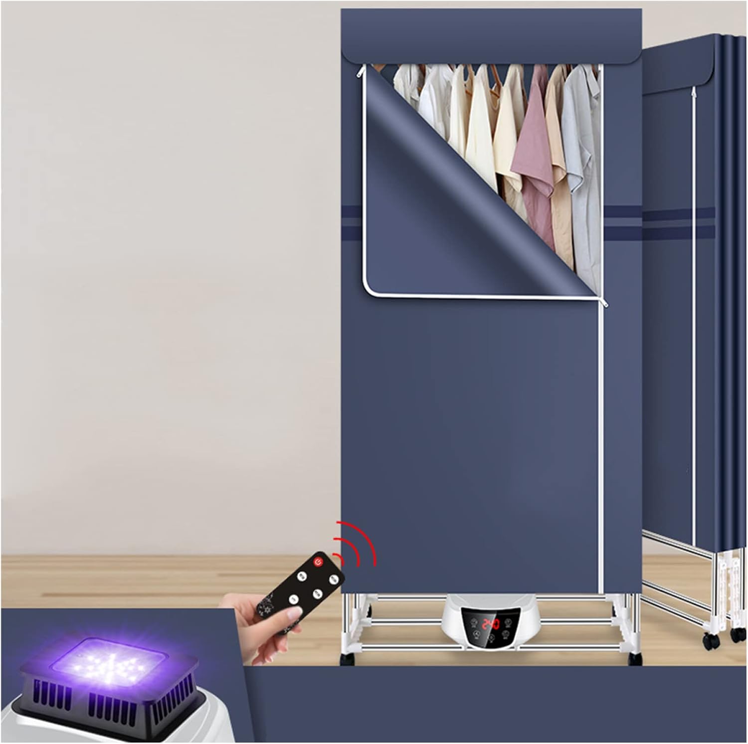 VVLXRIC Electric Drying Rack , Fast Drying Multi-Speed Clothes Airer ...