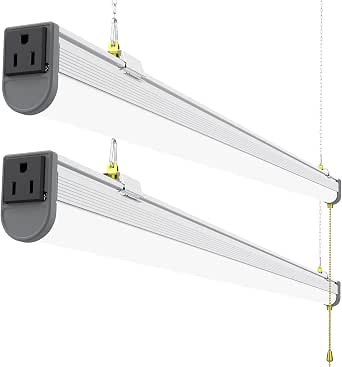 NGT Linkable LED Shop Lights, 60W Utility Shop Light Fixture [500W ...