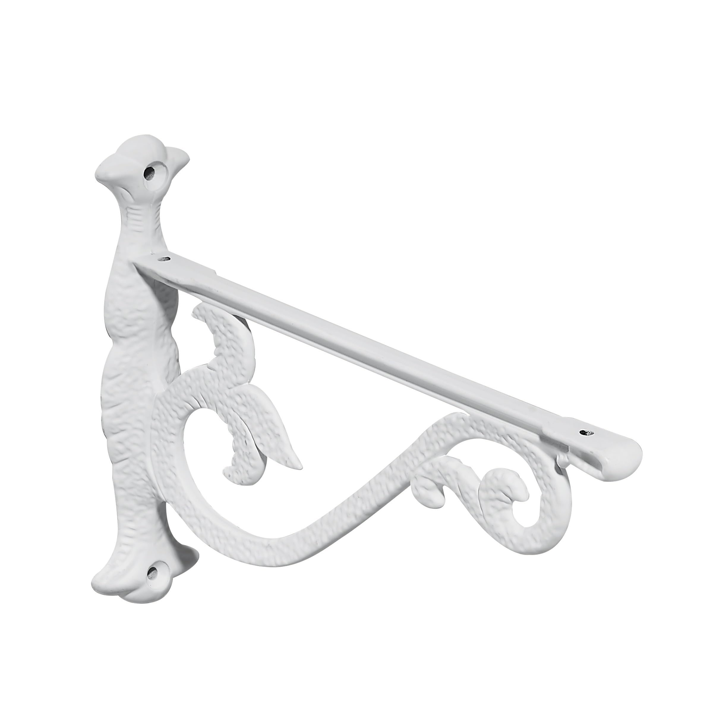 Amazon.com: CABDM Decorative Shelf Bracket 6 inch, White Hammered Shelf ...