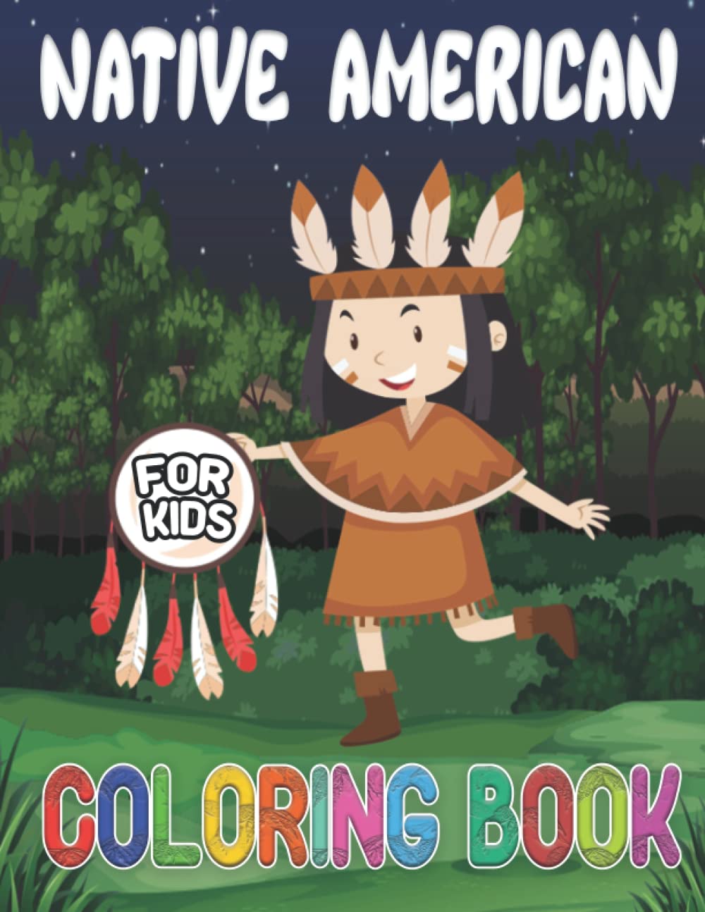 Buy Native American Coloring Book For Kids: Unique Coloring Pages for ...