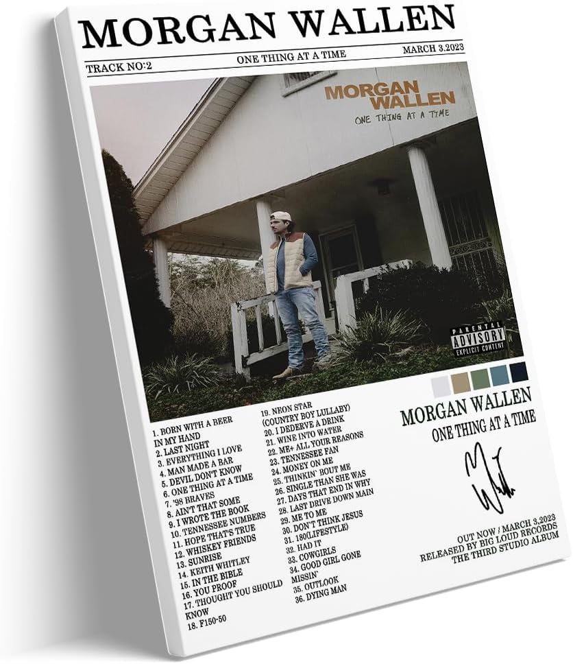 Morgan Wallen poster Music Album Cover Posters for Room Aesthetic ...