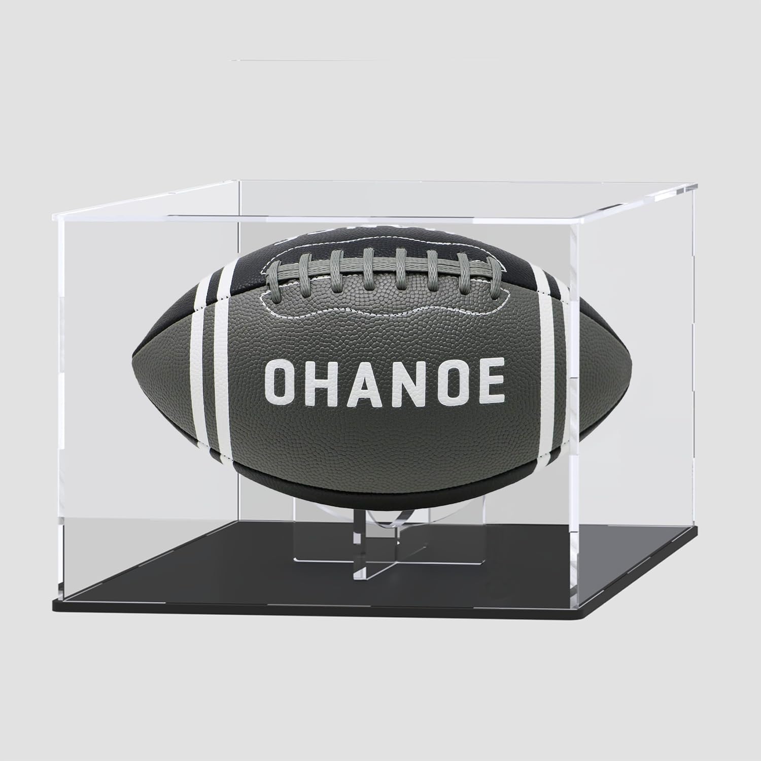 UoYeet Soccer Display Case with Ball Holder, Clear Display Box for Full ...