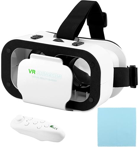 Amazon.com: V5 VR Headset for Phone,3D Glasses Headset Helmets Virtual ...