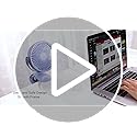 SMARTDEVIL USB Desk Fan, Small Portable Table Fan with Strong Wind ...