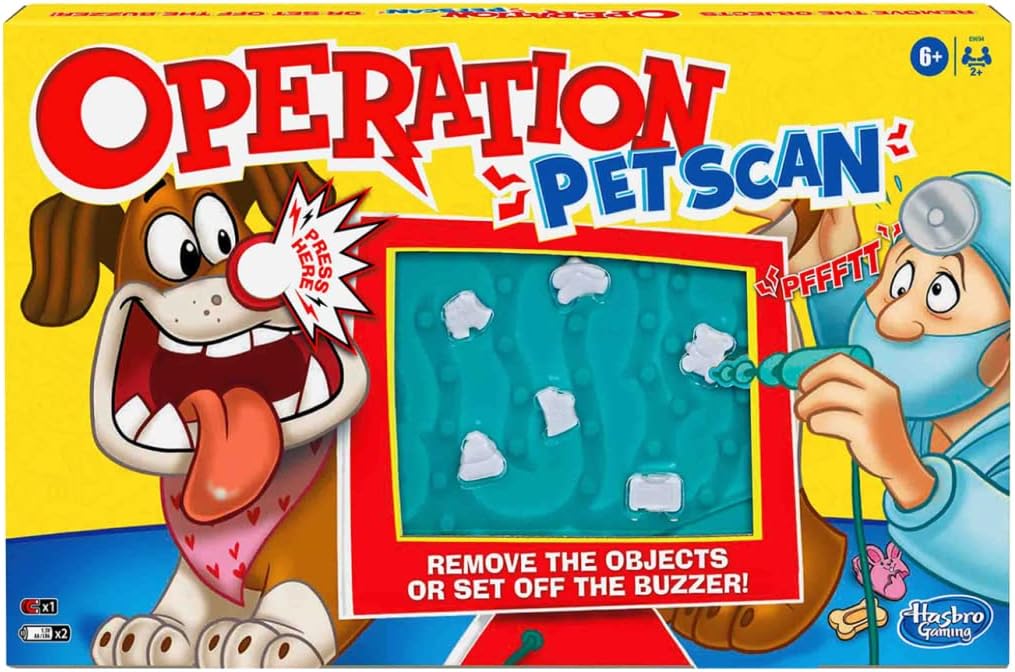 Amazon.com: Operation Pet Scan Board Game for 2 or More Players, Kids ...