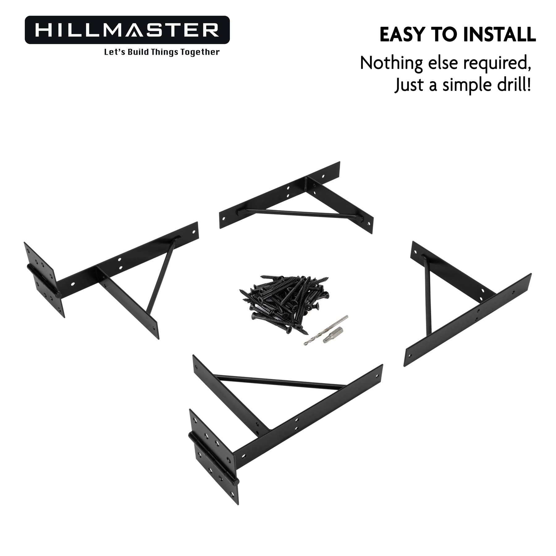 Snapklik.com : HILLMASTER Gate Corner Brace Bracket Heavy Duty Anti Sag ...
