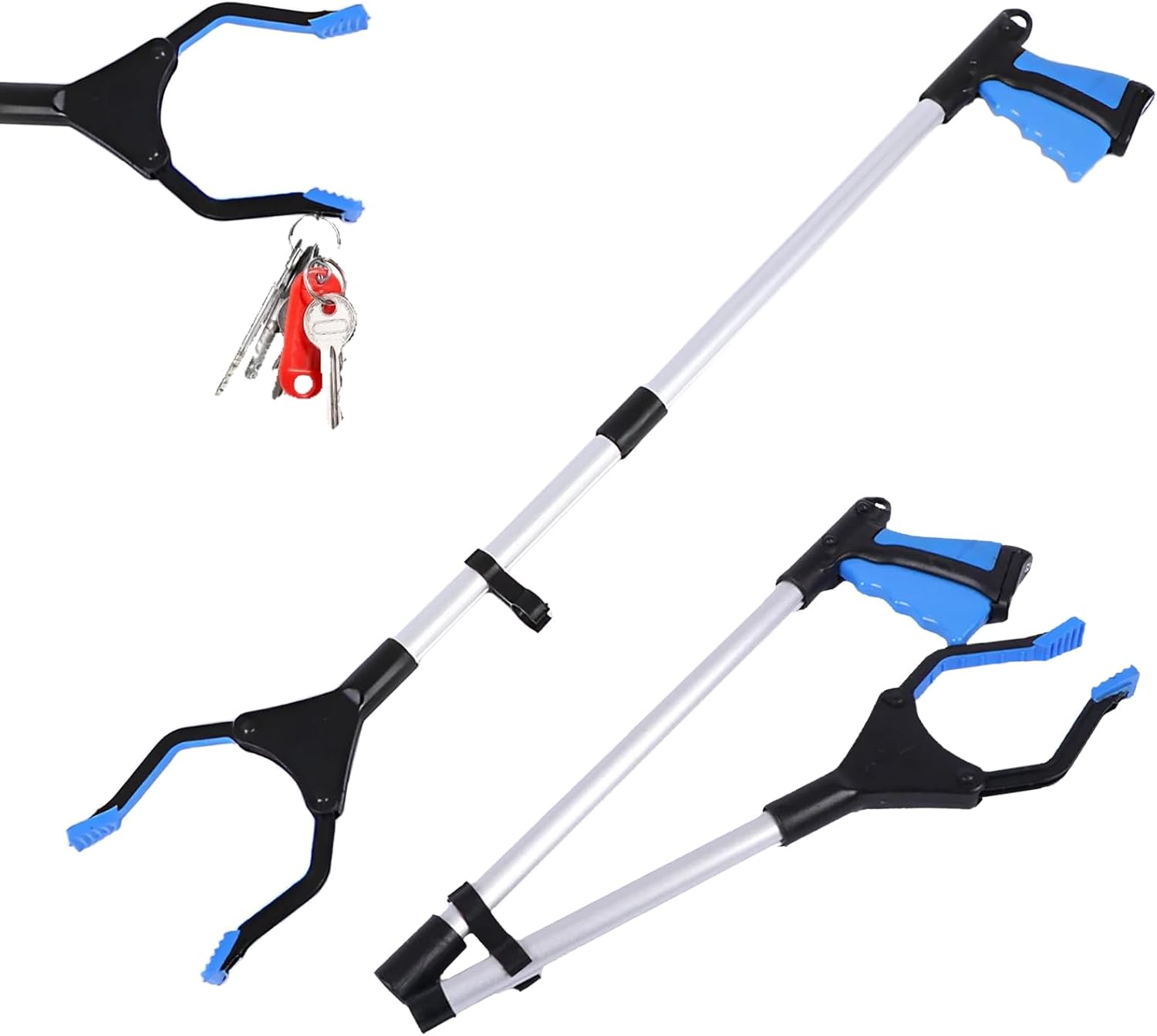 Amazon.com: IWANGDS Blue Reacher Grabber Pickup Tool with Strong Grip ...