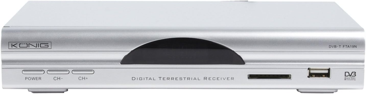 Konig FTA DVB-T PVR Receiver with USB and SD-Card Reader : Amazon.co.uk ...