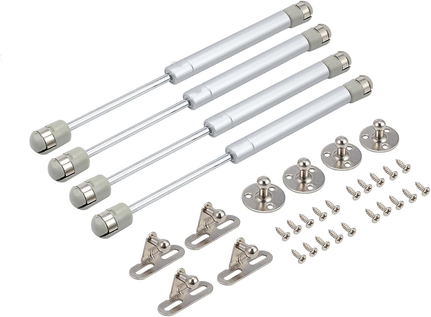 4Pcs Cabinet Door Hinges Lift Up Spring Flap Gas Strut Support Stay Bar ...