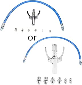 Self-Locking Oil Nozzle Grease Coupler Two Press Easy to Push Steel ...