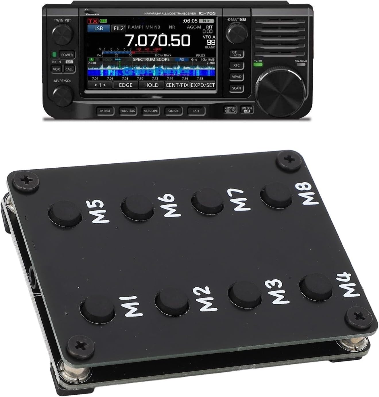 Amazon.com: Transceiver Keypad, External Control Radio Shortcut with 3 ...