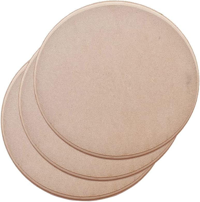 IVEI DIY MDF Round Cutout Wood Sheet Craft - MDF Cutouts Circle Shaped ...