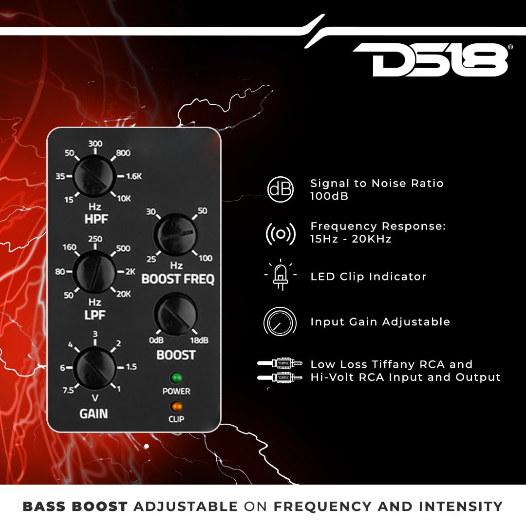 Snapklik.com : DS18 XOHV 2-Channel Pre-Amp Car Electronic Crossover ...