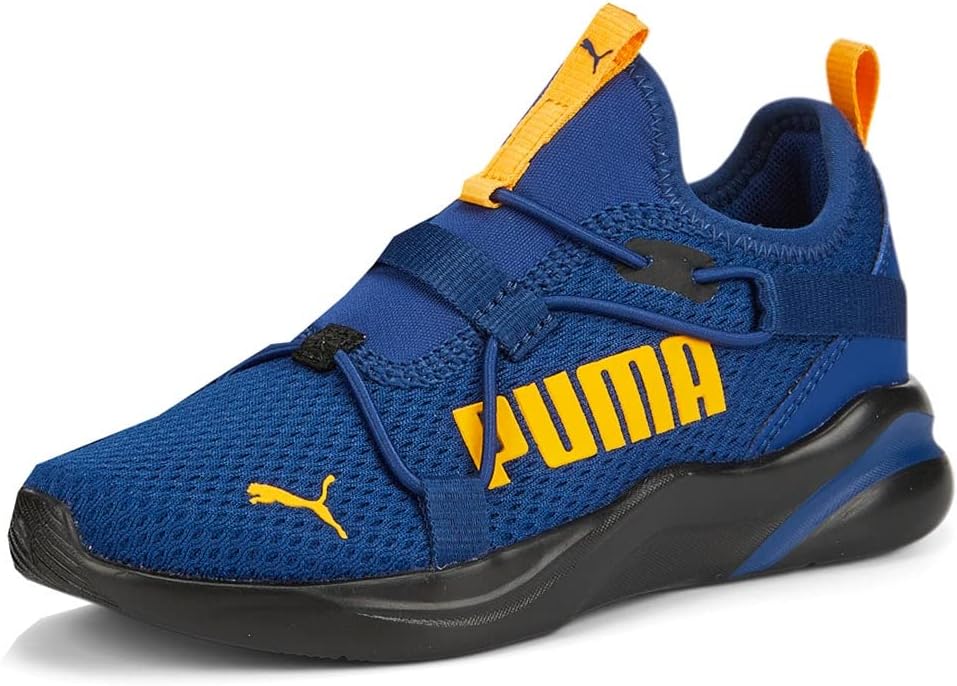 Amazon.com | PUMA Rift Slip-On Pop (Little Kid/Big Kid) Blazing Blue ...