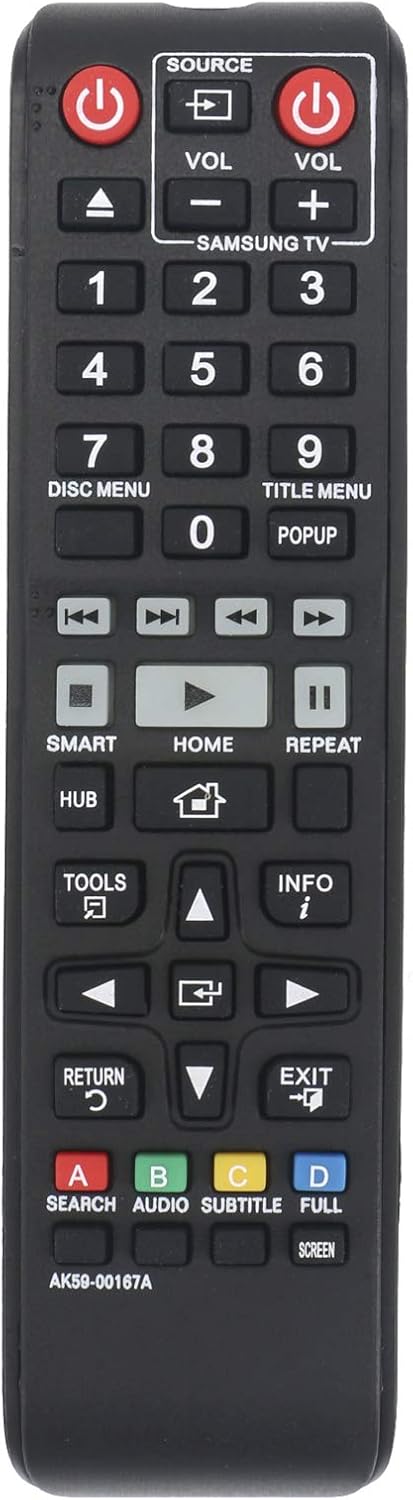 ALLIMITY AK59-00167A Remote Control Replace for Samsung 3D Blue-Ray DVD ...