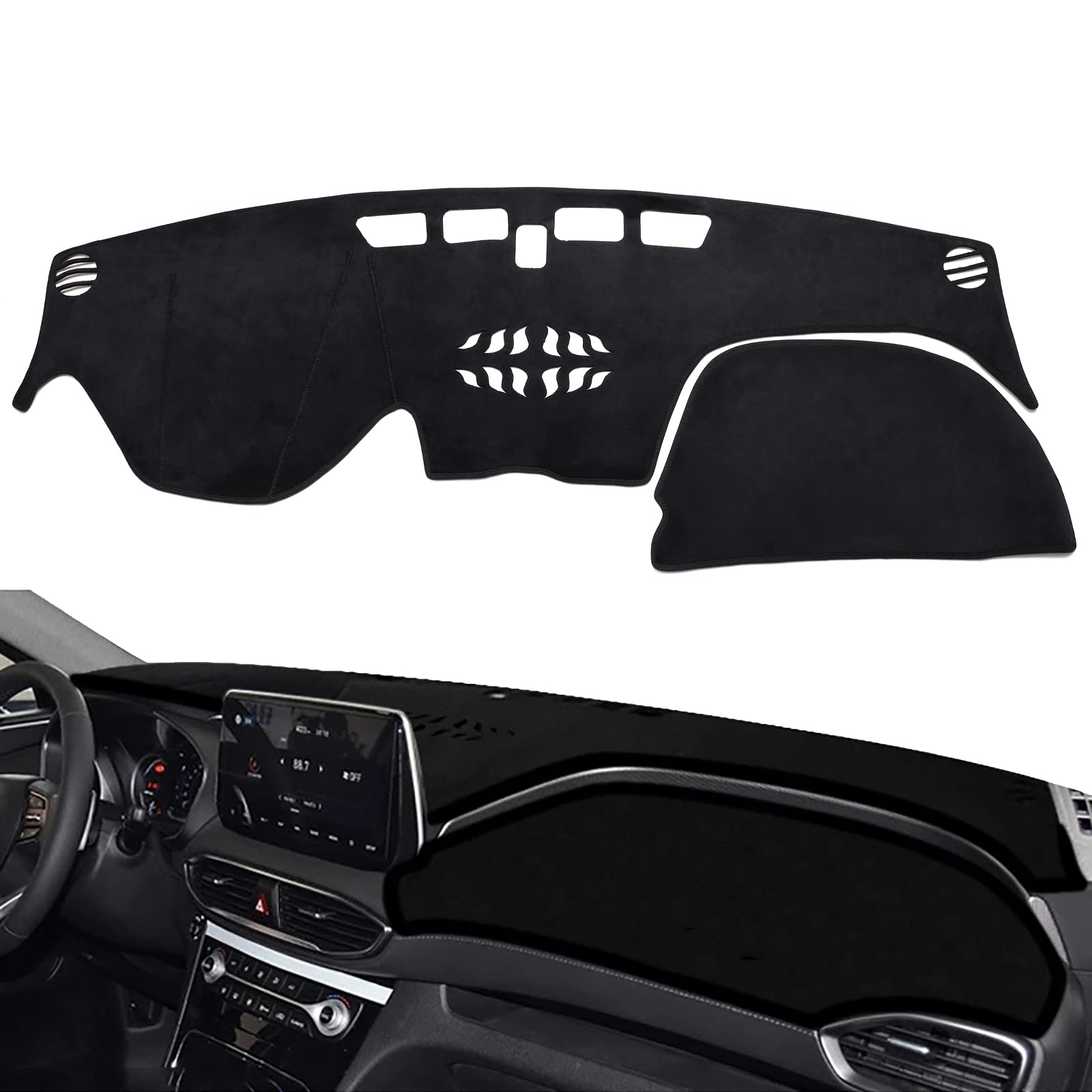 Amazon.com: smabee Dashboard Cover Mat Compatible with Hyundai Santa Fe ...