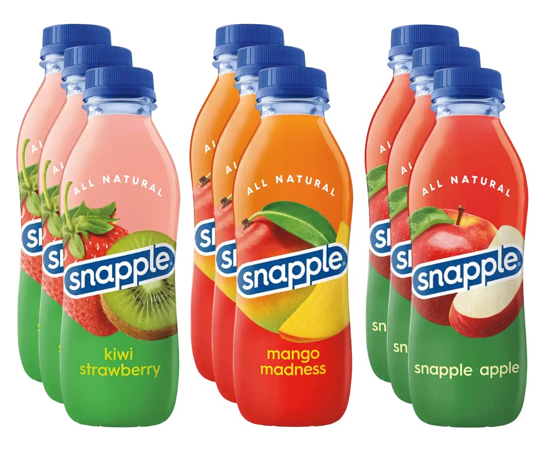 Buy Snapple Juice Drink Variety Pack, All Natural, 20 fl. oz. - (9 ...