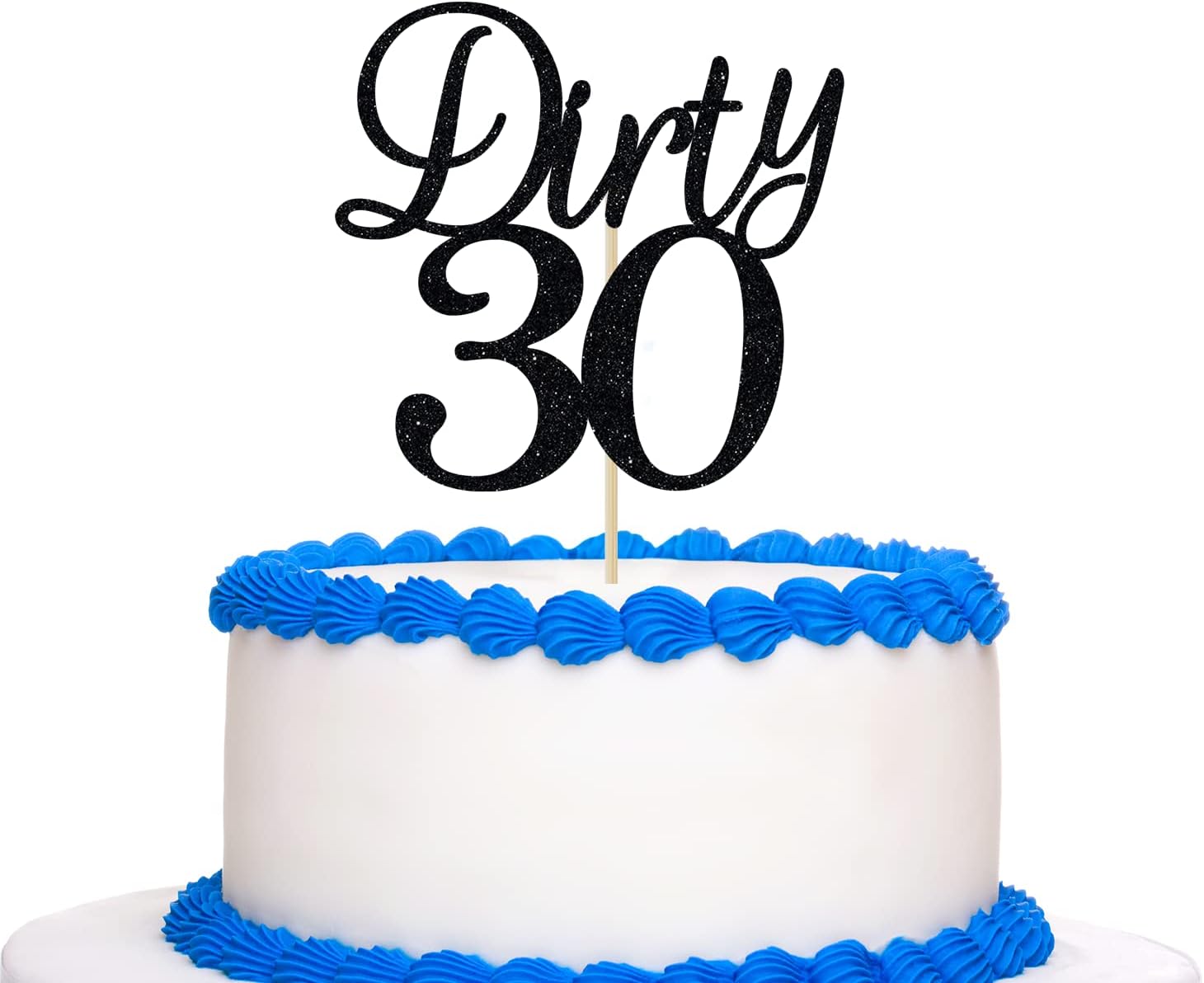 Amazon.com: Glitter Dirty 30 Cake Topper - Happy 30th Birthday Cake ...