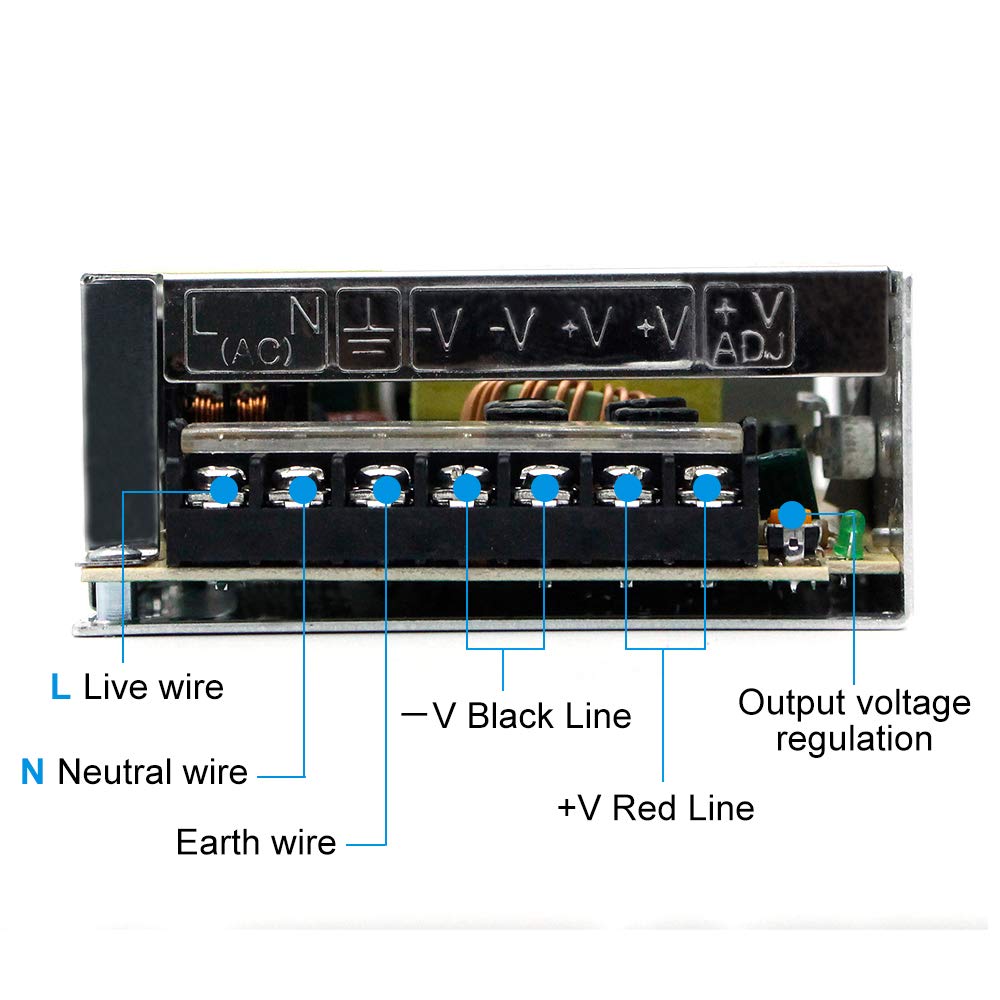 Snapklik.com : 12V 10A 120W, DC Universal Regulated Switching Power ...