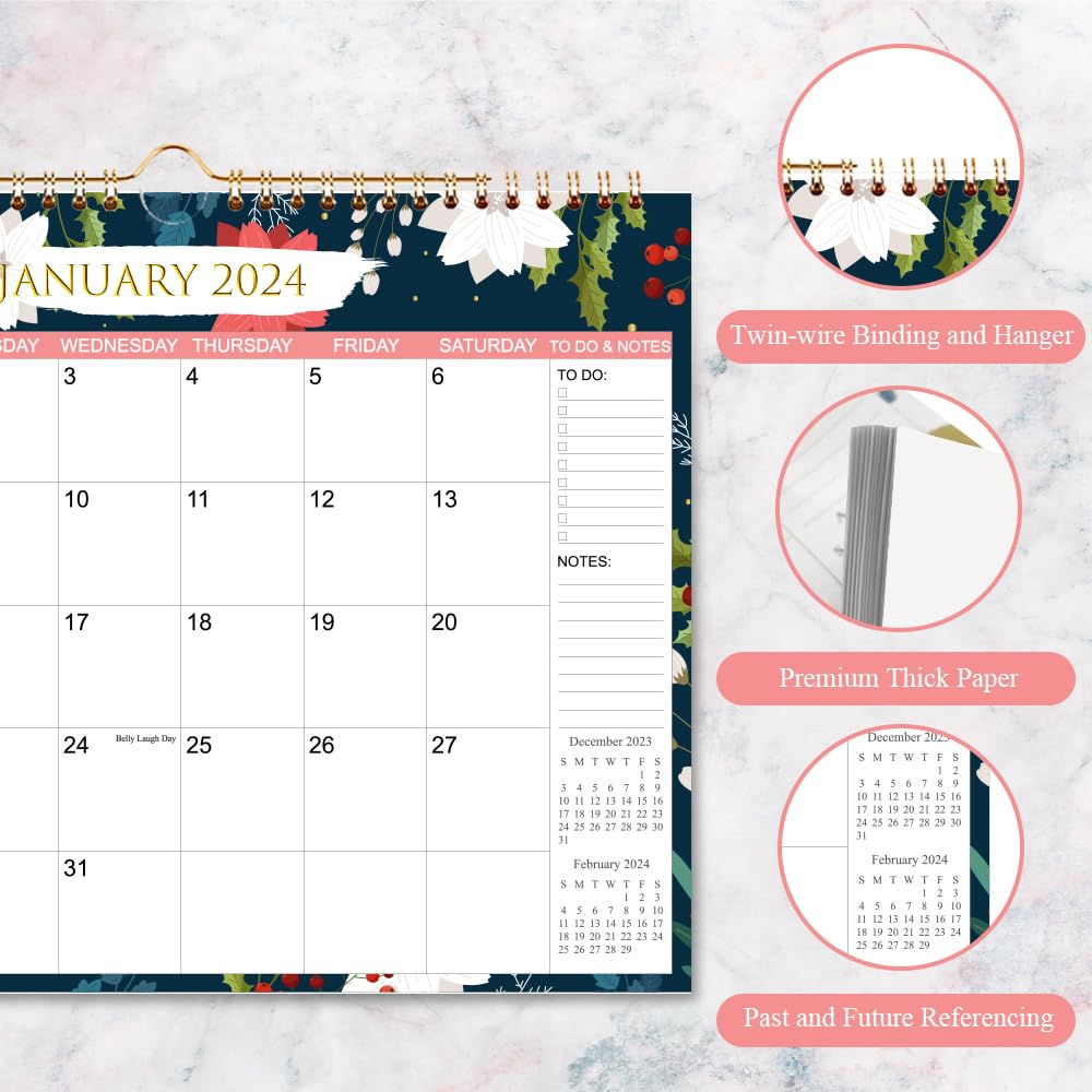 Snapklik.com : 2024 Calendar - Wall Calendar 2024 Monthly Planner From ...