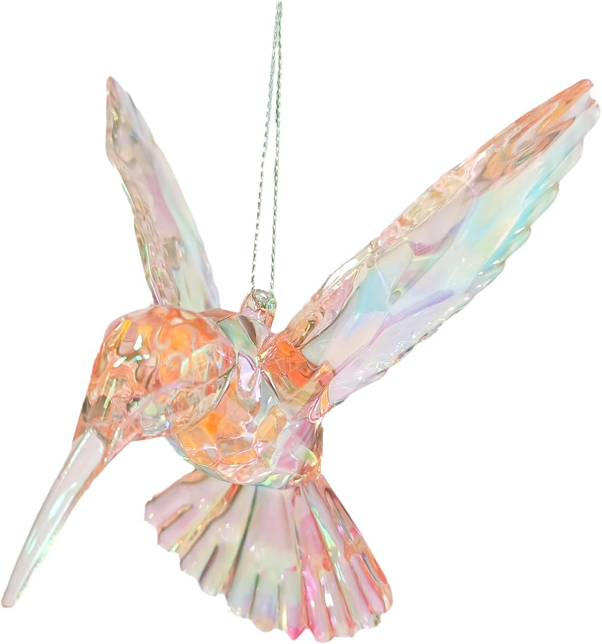 Amazon.com: Hummingbird Ornament Decor Figurines Acrylic Hanging ...