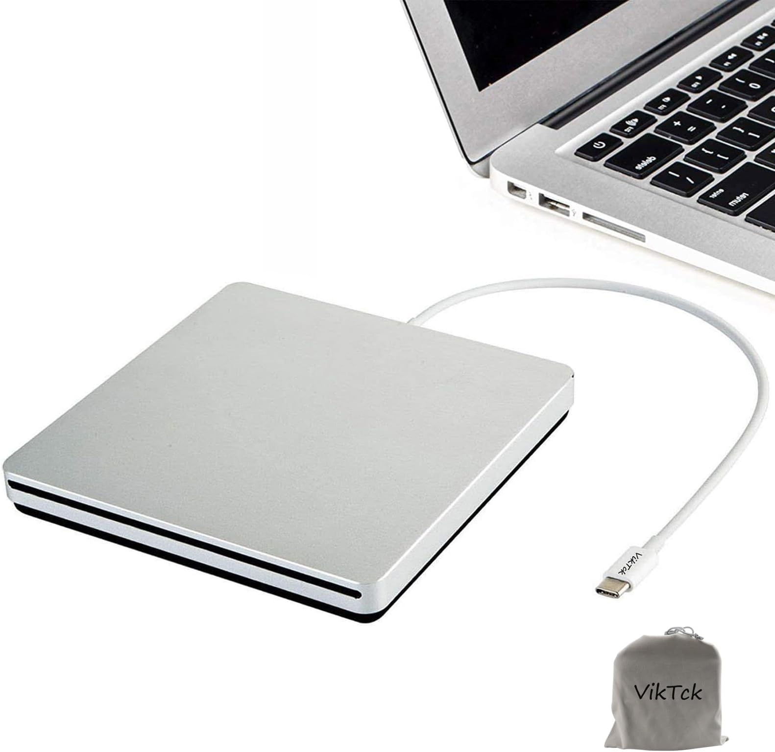 Amazon.com: VikTck USB-C Superdrive External DVD/CD Drive for Laptop ...
