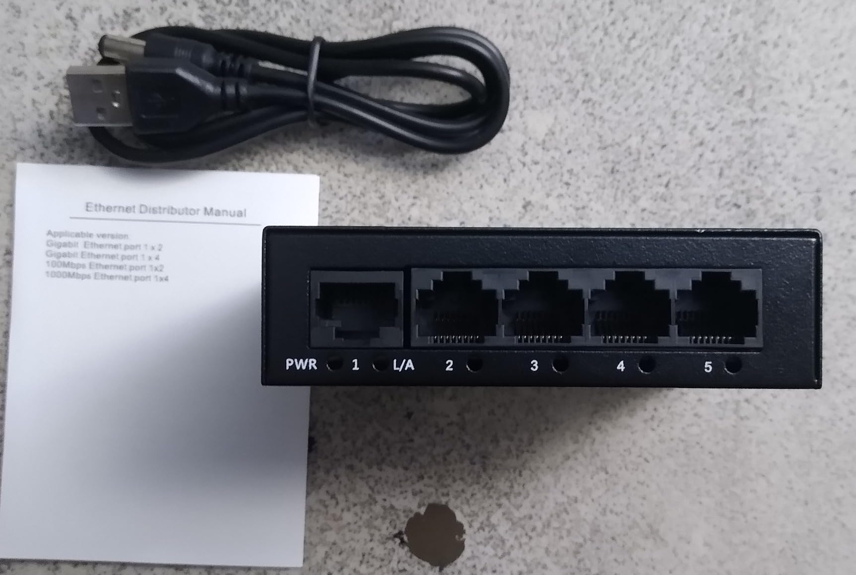 Amazon.com: 1000Mbps Ethernet Splitter 1 in 4 Out, 5 Port Ethernet ...